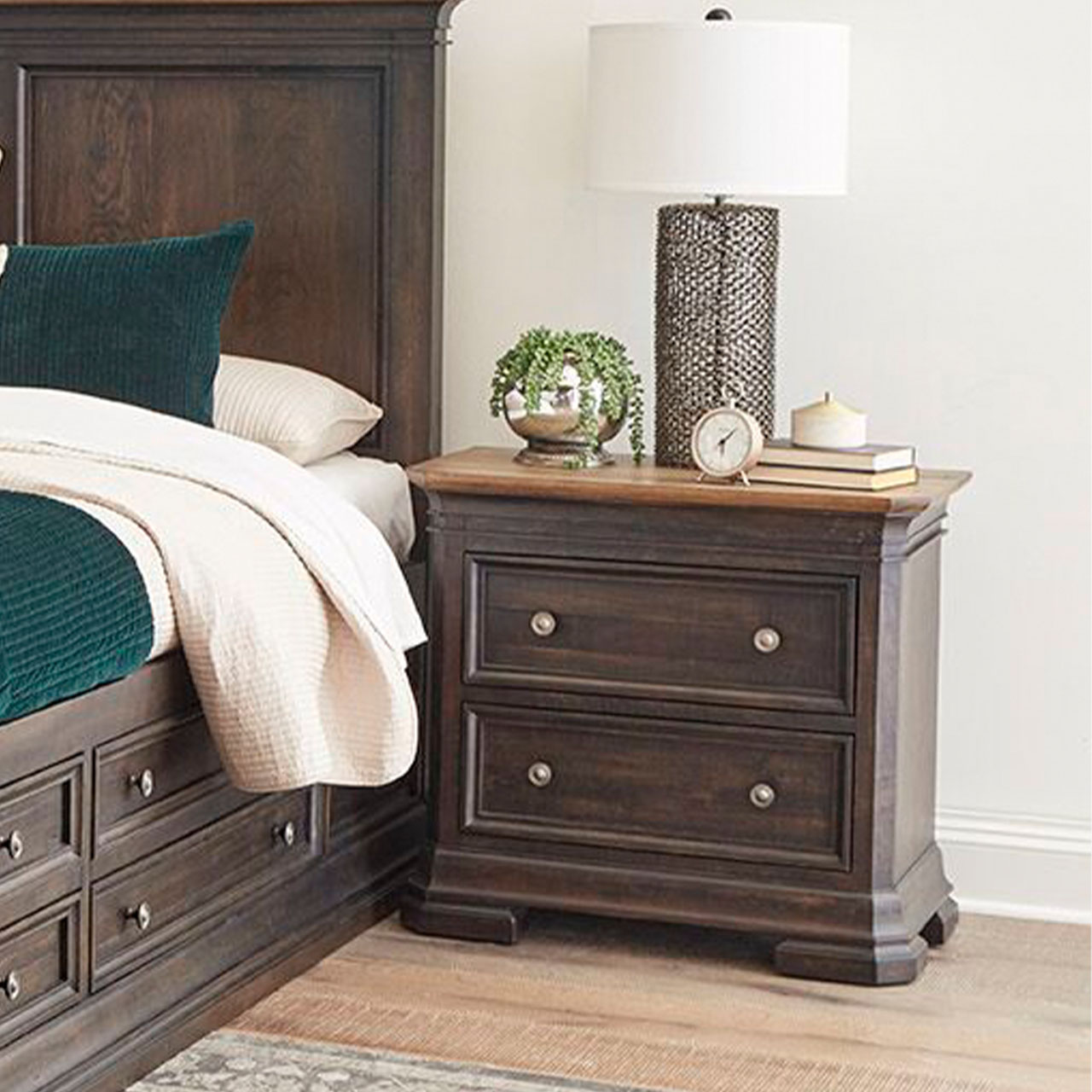 Grand Louie Bedroom 2 x Drawer Night Stand - Napa Furniture Design
