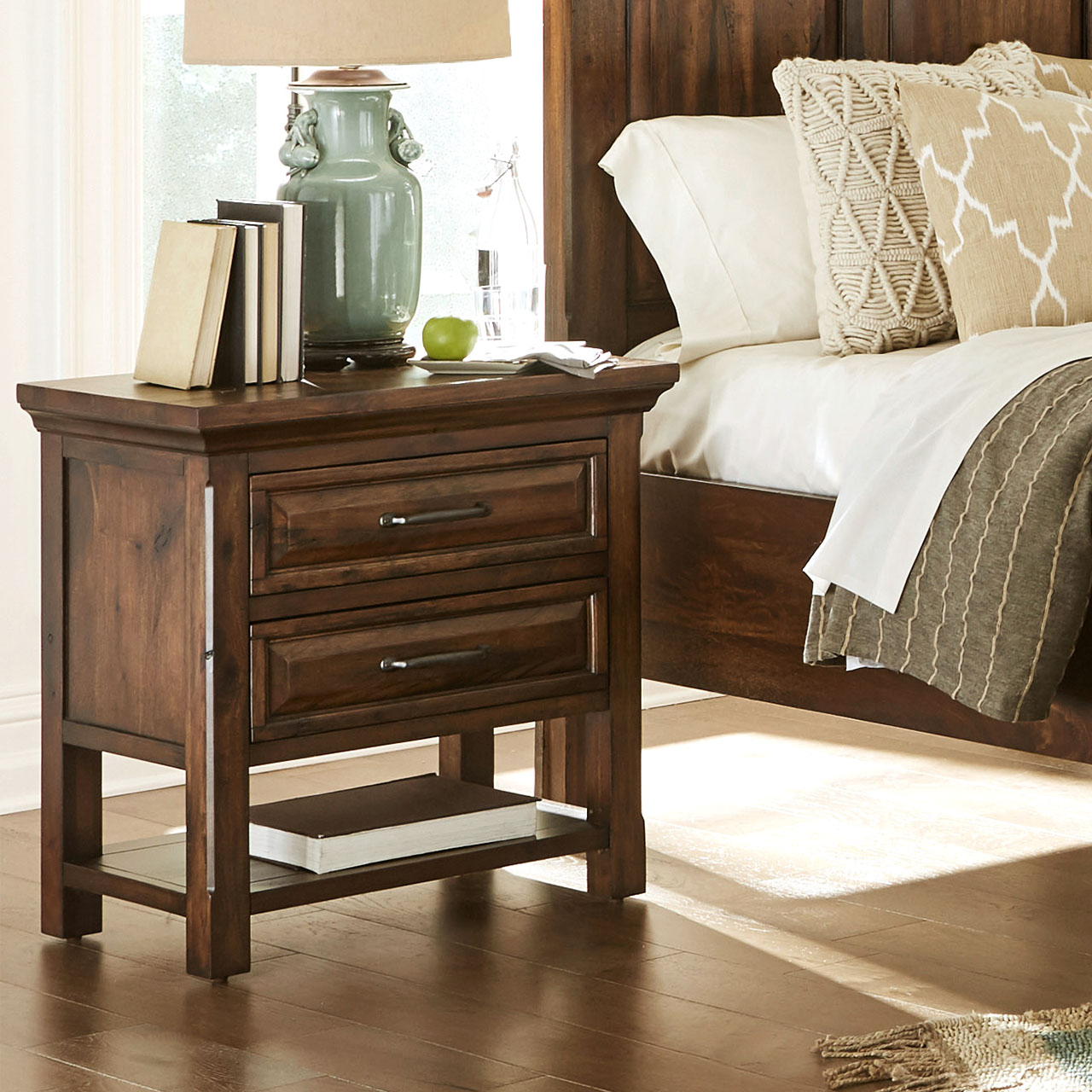Hill Crest Bedroom 2 x Drawer Night Stand - Napa Furniture Design