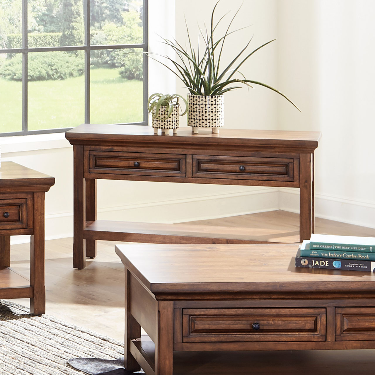 Hill Crest Occasional & Entertainment 2 x Drawer Sofa Table - Napa ...