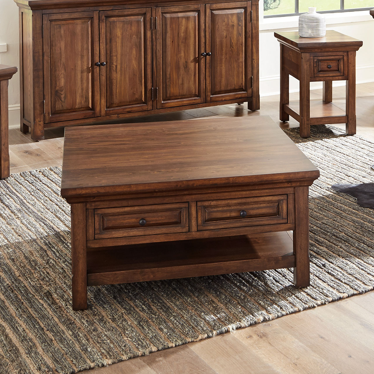 Hill Crest Occasional & Entertainment Square Coffee Table - Napa ...